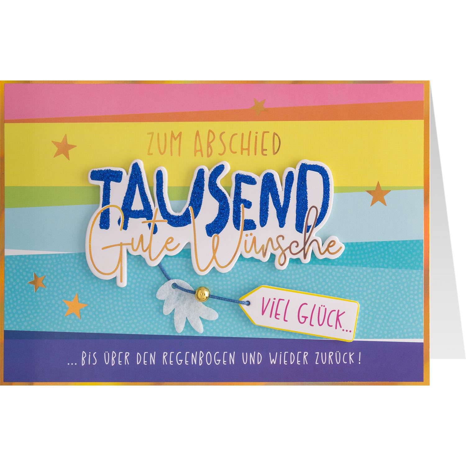 Grußkarte Schutzengel »Zum Abschied tausend gute Wünsche« | sheepworld